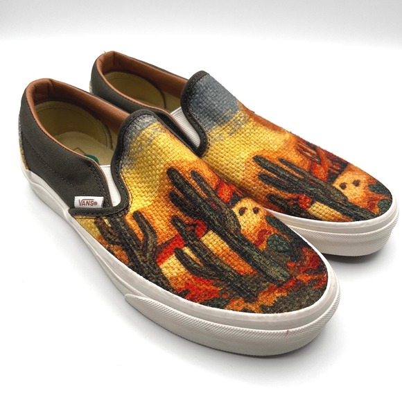 Vans | Shoes | Vans Classic Slip On Desert Cactus Landscape Graphic ...
